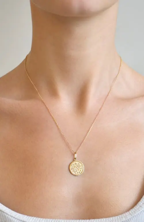 Anzie 14k Gold Love Letter Royal Necklace