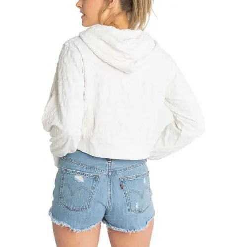 LUSSO Tabitha Cheetah Terry Full-zip Sweatshirt