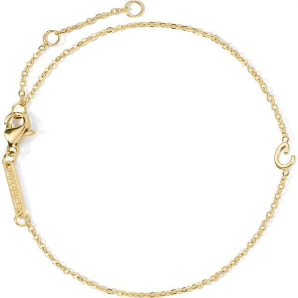 D.LOUISE D. Louise Initial Chain Bracelet - Gold - C