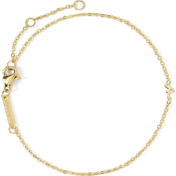 D.LOUISE D. Louise Initial Chain Bracelet - Gold - F