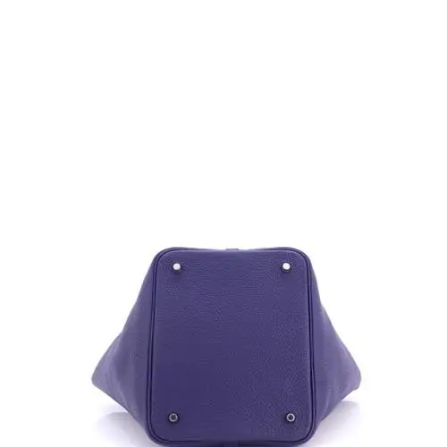 Hermès Eclat Picotin Lock Bag Clemence Mm - Blue
