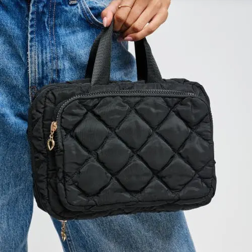 URBAN EXPRESSIONS Cloud Cruiser V2 Travel Organizer With Quilted Design - Black