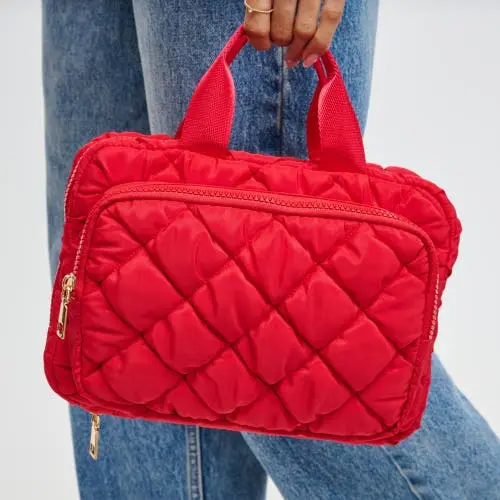 URBAN EXPRESSIONS Cloud Cruiser V2 Travel Organizer With Quilted Design - Red