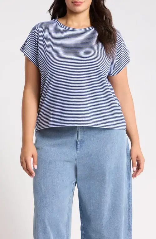 Eileen Fisher Striped Organic Cotton T-shirt - Infty