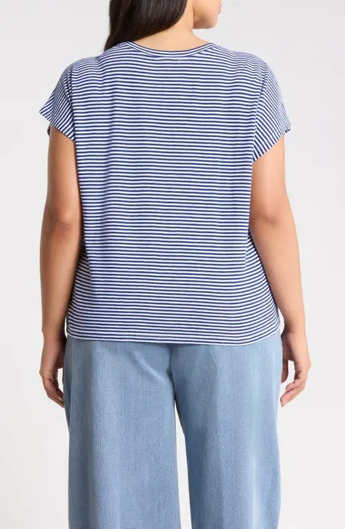 Eileen Fisher Striped Organic Cotton T-shirt - Infty