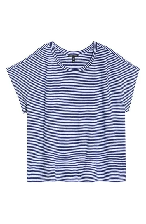 Eileen Fisher Striped Organic Cotton T-shirt - Infty