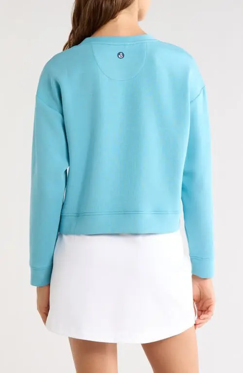SWANNIES Monica Logo Graphic Crop Sweatshirt