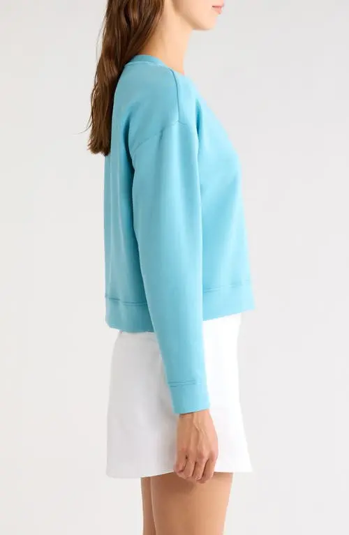 SWANNIES Monica Logo Graphic Crop Sweatshirt