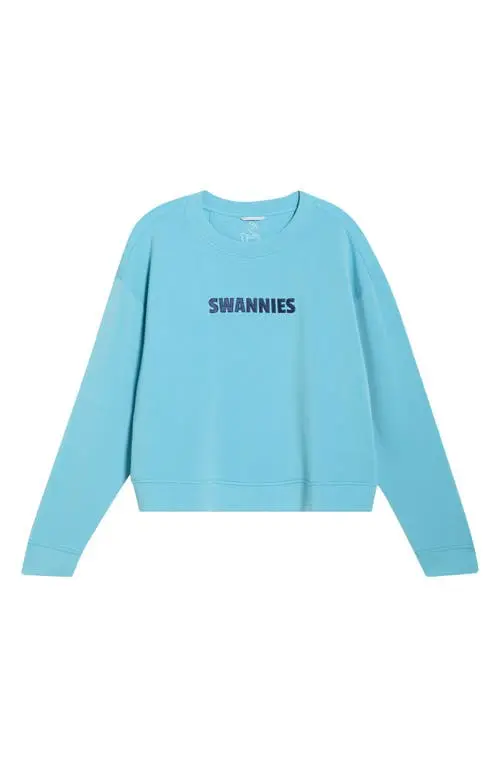 SWANNIES Monica Logo Graphic Crop Sweatshirt