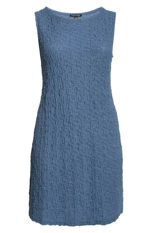 Eileen Fisher Bateau Neck Textured Dress - Cldsp