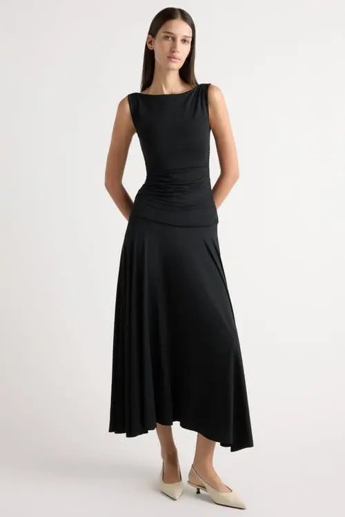 Modern Citizen Tamsin Ruched Drop-waist Maxi Dress