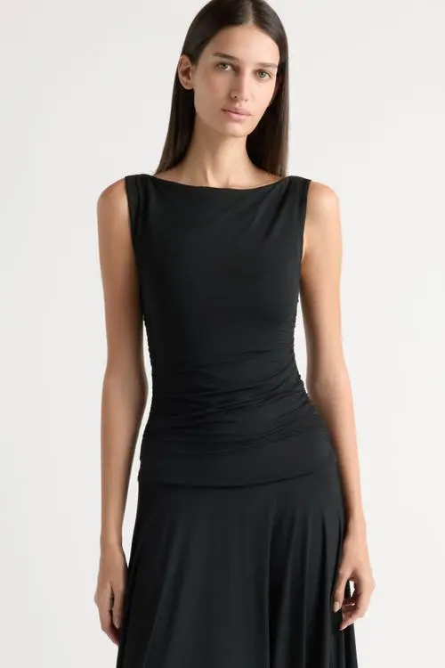 Modern Citizen Tamsin Ruched Drop-waist Maxi Dress