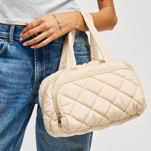 URBAN EXPRESSIONS Quilted Puffer Travel Organizer - Cream