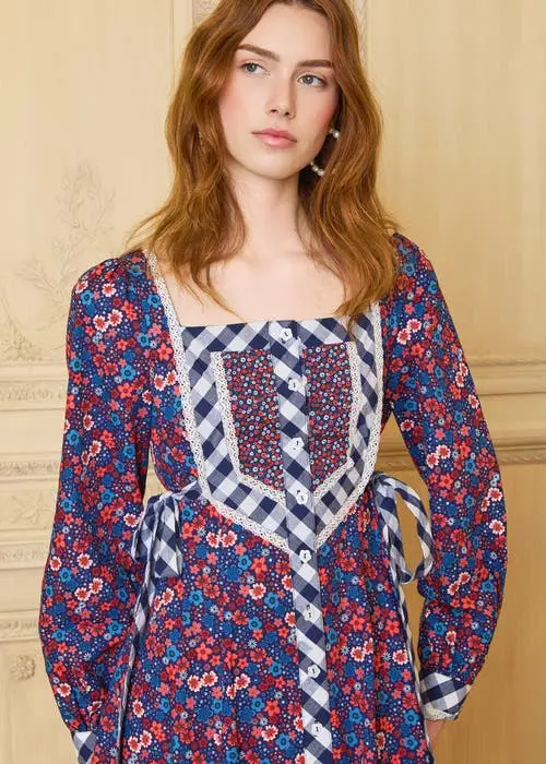 MODCLOTH Veronica Floral Cottagecore Midi Dress
