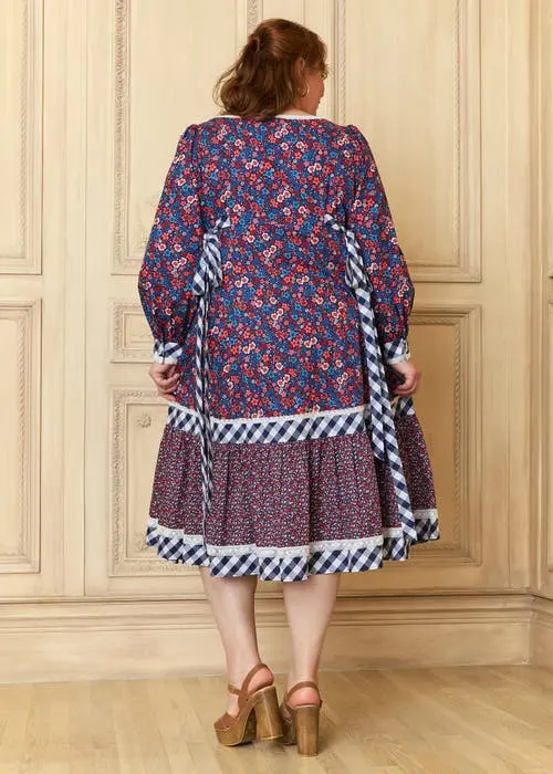 MODCLOTH Veronica Floral Cottagecore Midi Dress
