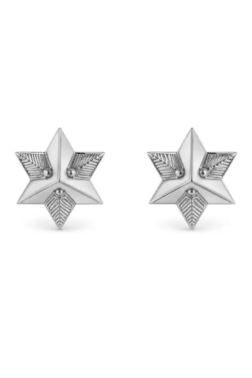 ASTOR & ORION Star Stud Earrings - Silver