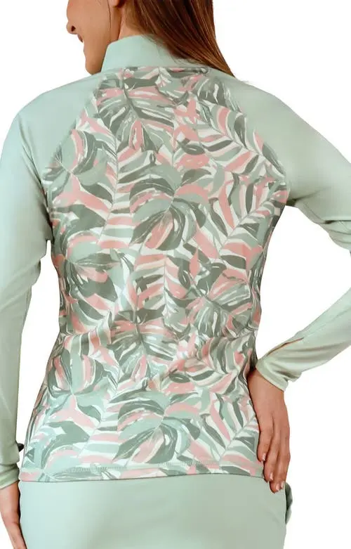 UV SKINZ Long Sleeve Quarter Zip Shirt - Island Canopy