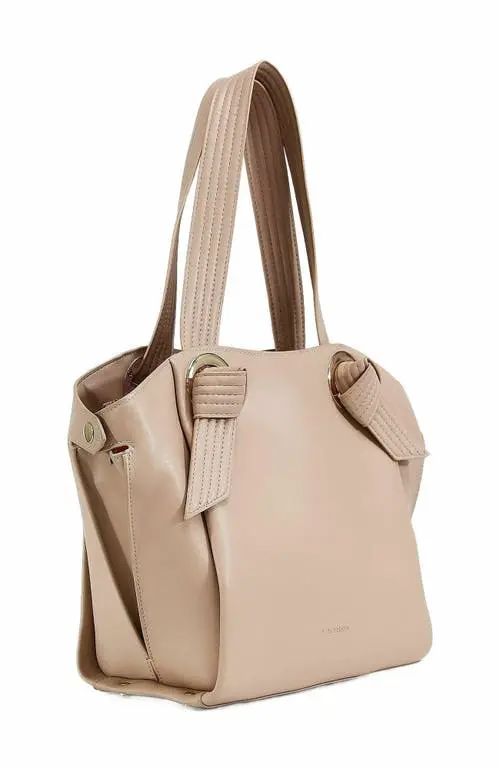 BELLE & BLOOM Heart Of Gold Leather Shoulder Bag - Latte