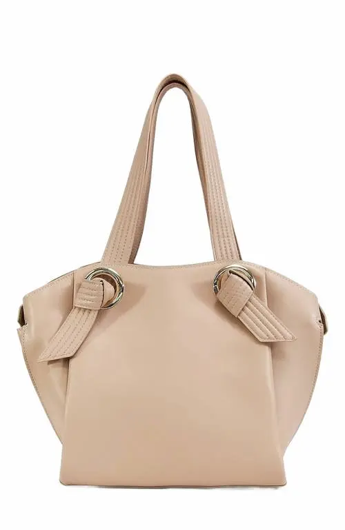 BELLE & BLOOM Heart Of Gold Leather Shoulder Bag - Latte