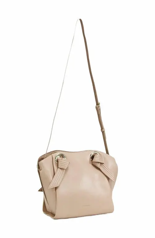 BELLE & BLOOM Heart Of Gold Leather Shoulder Bag - Latte