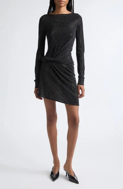 Alexander Wang Long Sleeve Twist Jersey Sweater Dress