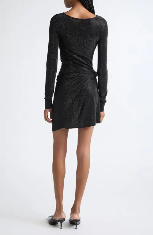 Alexander Wang Long Sleeve Twist Jersey Sweater Dress
