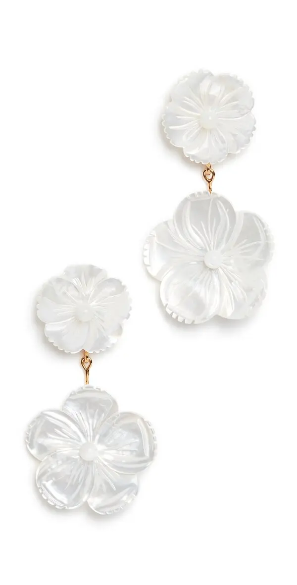 JENNIFER BEHR Tessa Earrings - Mother Of Pearl