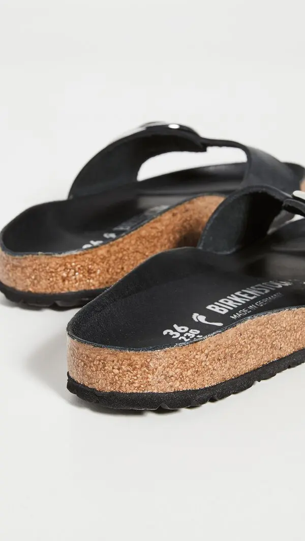 BIRKENSTOCK Madrid Big Buckle Sandals - Black