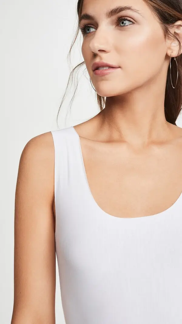 Commando Butter Tank Thong Bodysuit - White