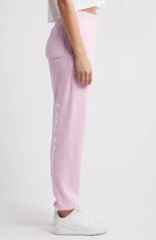 BOYS LIE 1-800 Revamped Slim Waffle Knit Graphic Joggers