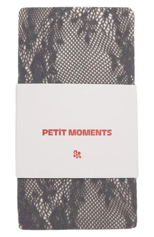 PETIT MOMENTS Stretch Lace Tights - Grey