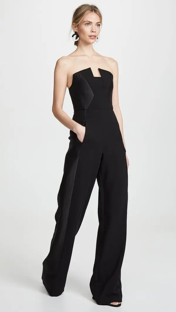 Black Halo Lena Jumpsuit - Black