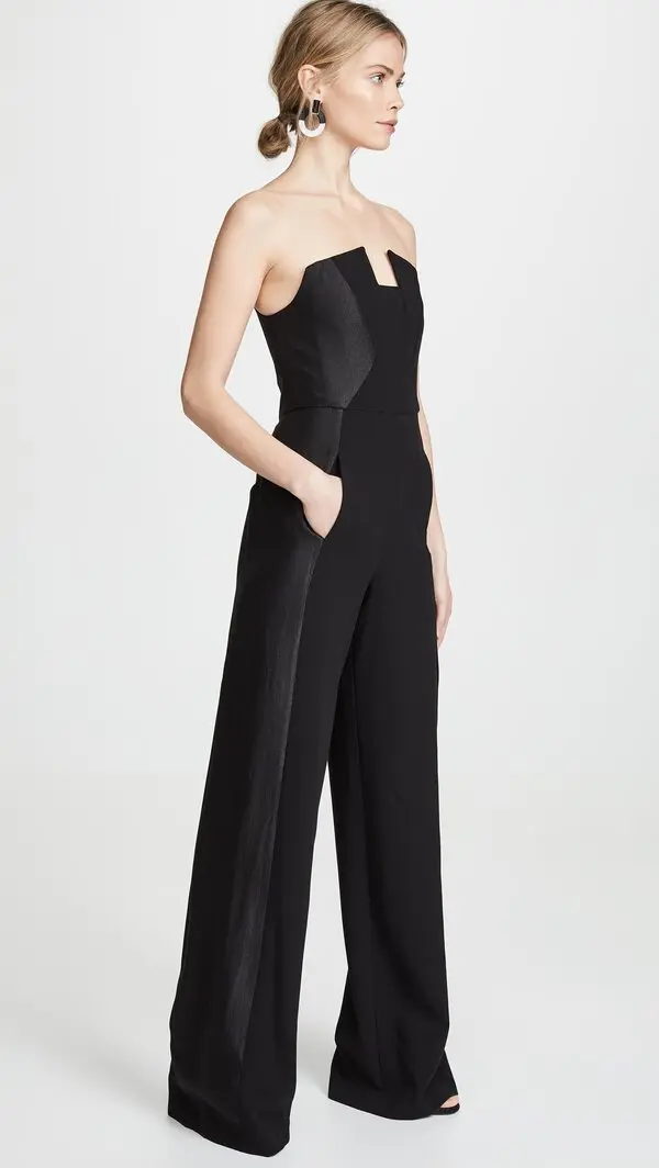 Black Halo Lena Jumpsuit - Black