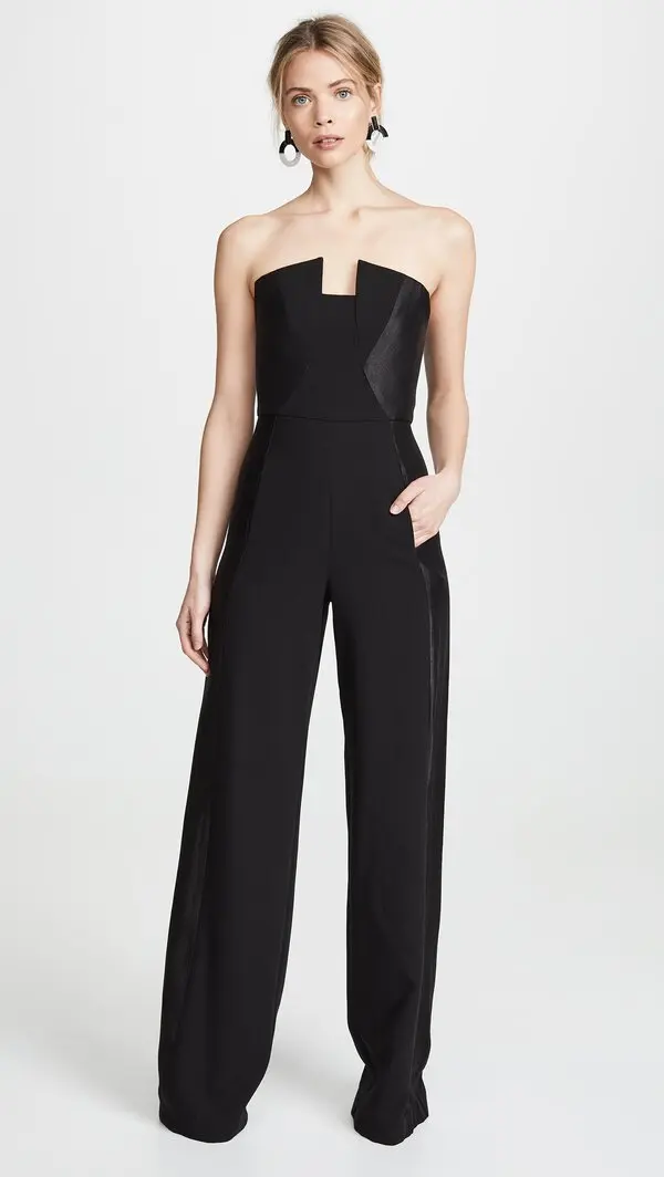 Black Halo Lena Jumpsuit - Black