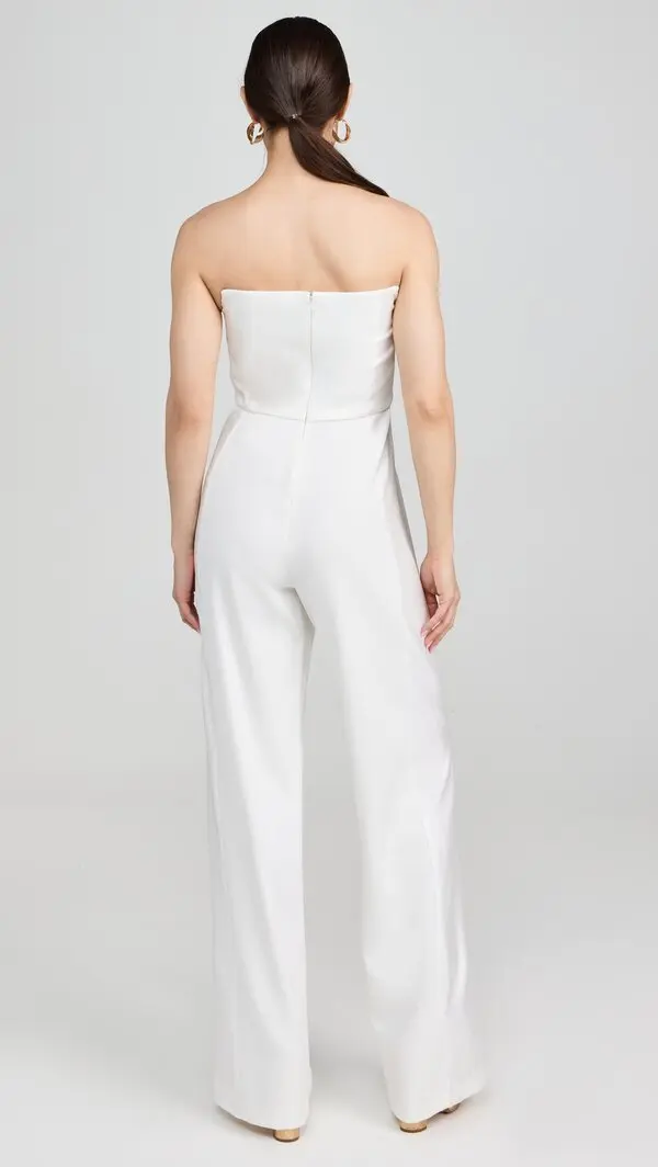 Black Halo Lena Jumpsuit - Crystal/porcelain