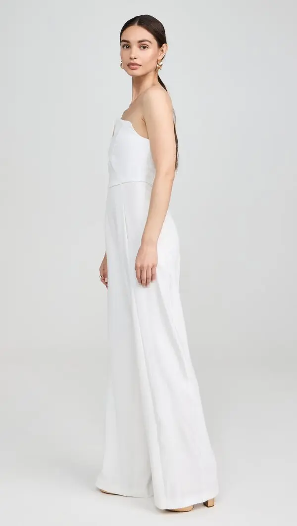 Black Halo Lena Jumpsuit - Crystal/porcelain