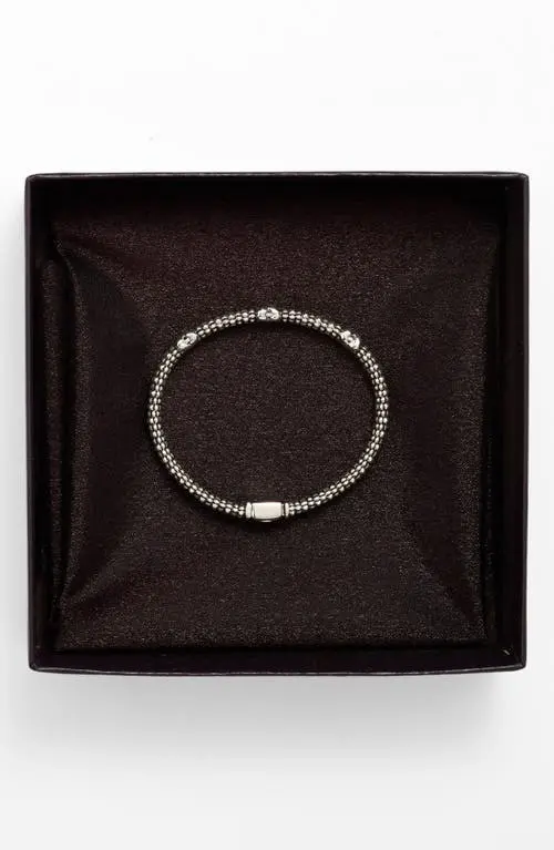 Lagos Three-station Caviar Beaded Bracelet