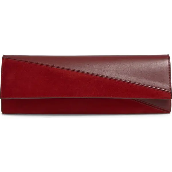 Proenza Schouler Hex Calfskin Clutch - Madder