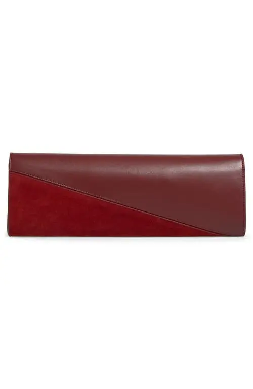 Proenza Schouler Hex Calfskin Clutch - Madder