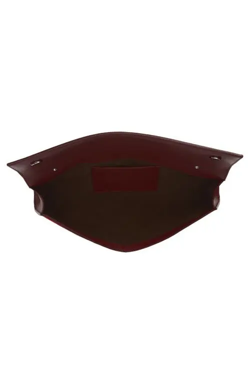 Proenza Schouler Hex Calfskin Clutch - Madder