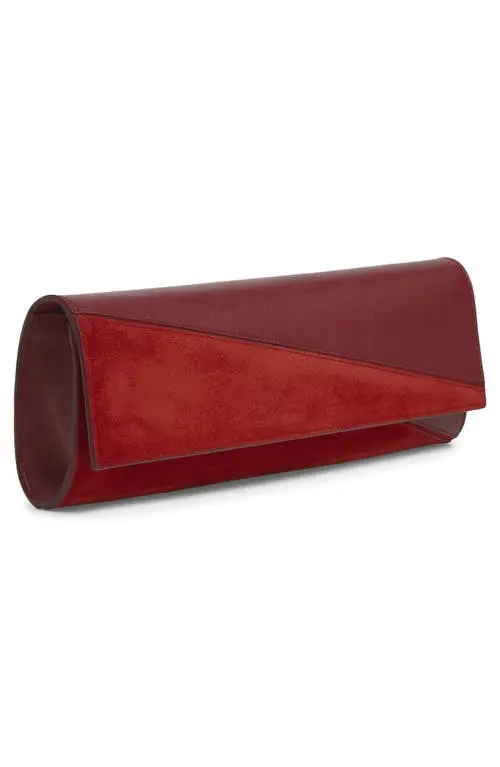 Proenza Schouler Hex Calfskin Clutch - Madder