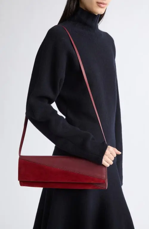 Proenza Schouler Hex Calfskin Clutch - Madder
