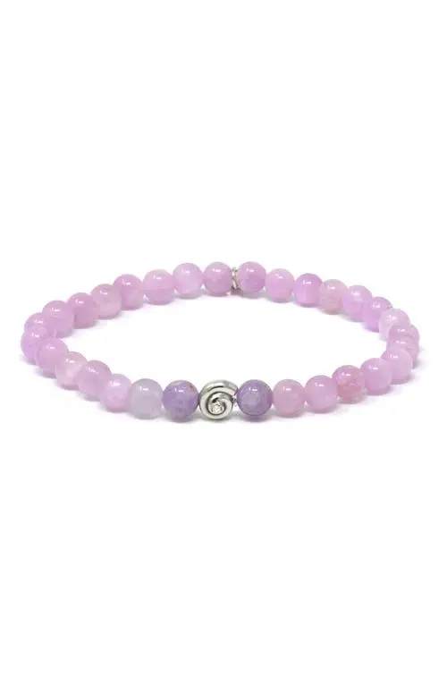 Anzie Boheme Cape Amethyst Bracelet With Sterling Silver Spiral - Purple