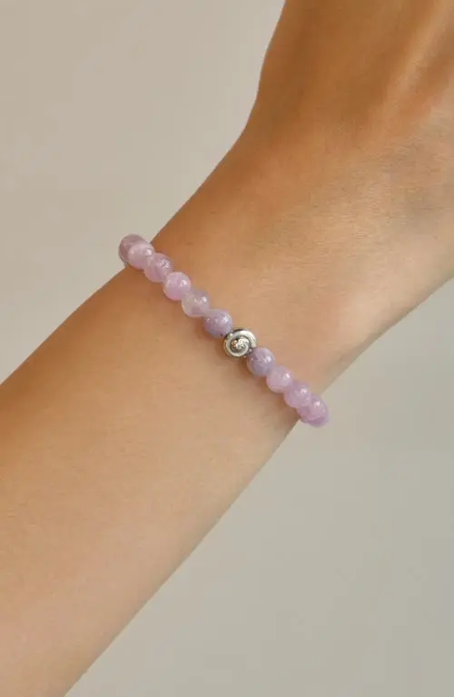 Anzie Boheme Cape Amethyst Bracelet With Sterling Silver Spiral