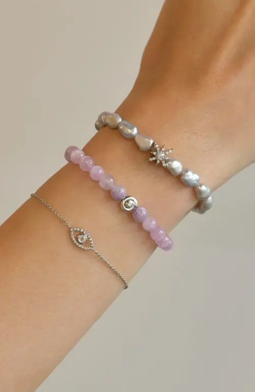 Anzie Boheme Cape Amethyst Bracelet With Sterling Silver Spiral