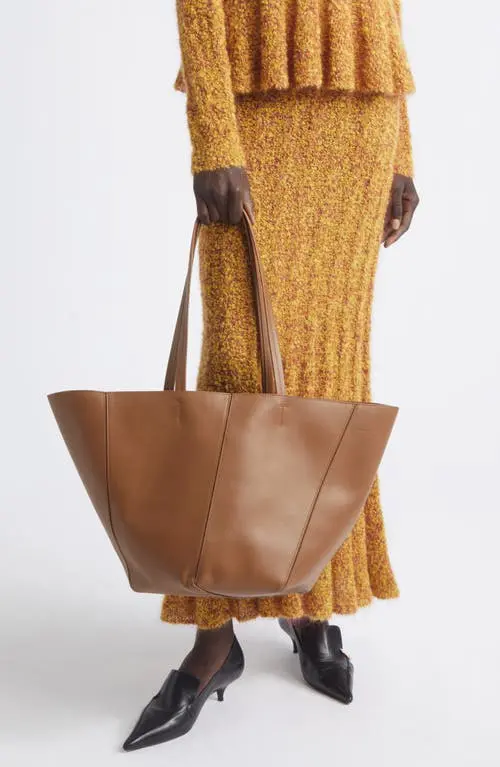 Proenza Schouler Hex Calfskin Leather Tote - Walnut