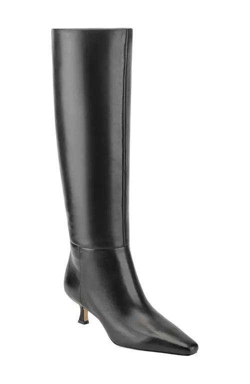Marc Fisher Kaisley Knee High Boot - Black Leather