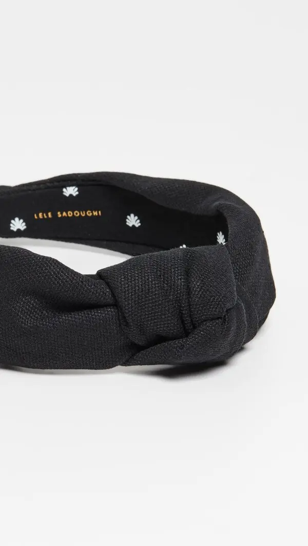 Lele Sadoughi Classic Black Headband