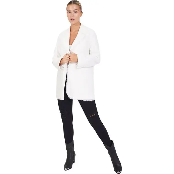 BELLE & BLOOM Young Blood Frayed Edge Blazer