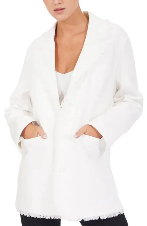 BELLE & BLOOM Young Blood Frayed Edge Blazer